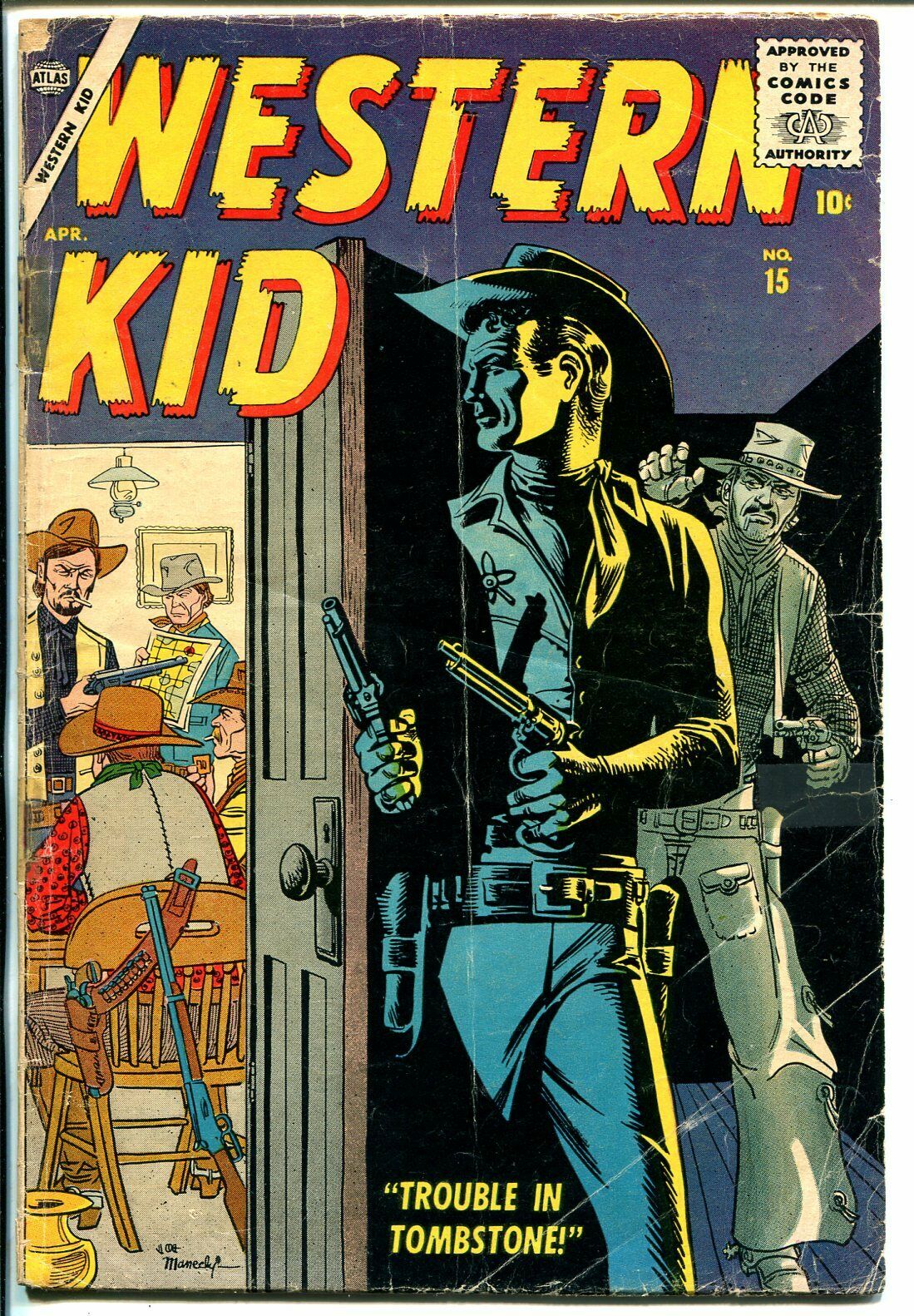Western Kid #15 1956-Marvel-Joe Maneely cover-John Romita story art-VG ...