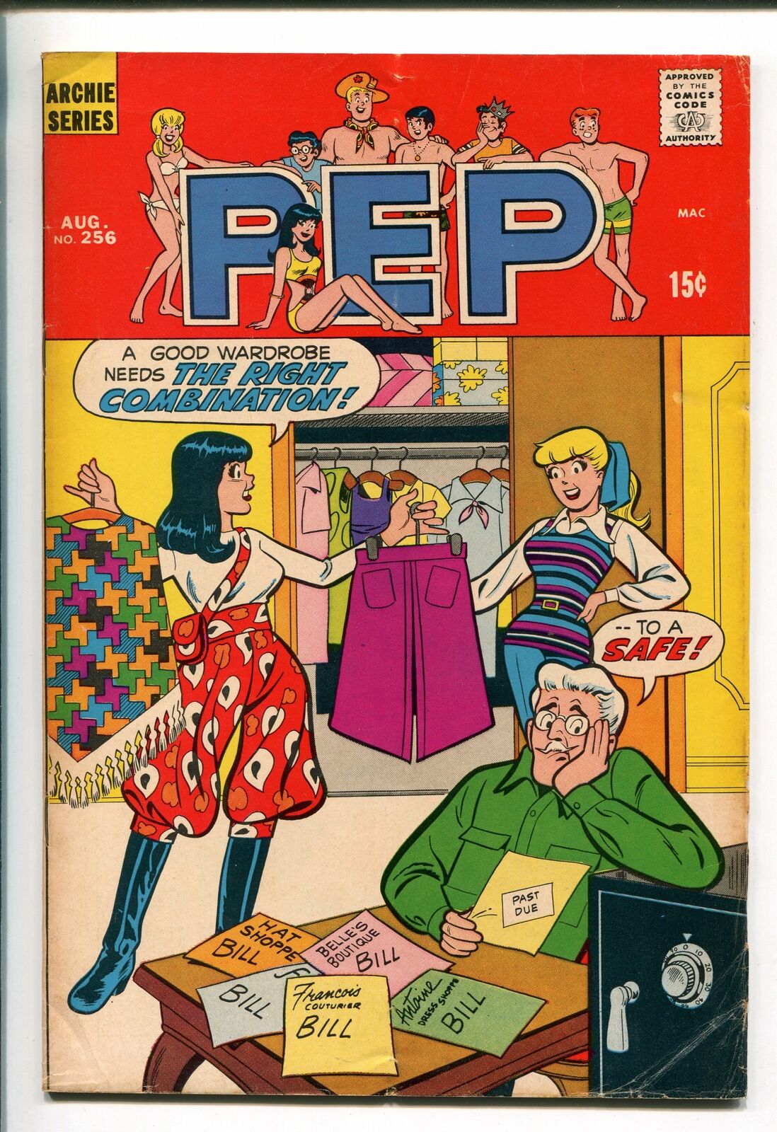 PEP #256 1971-Mlj/Archie-Betty-Veronica-Vg | Comic Books - Bronze Age ...