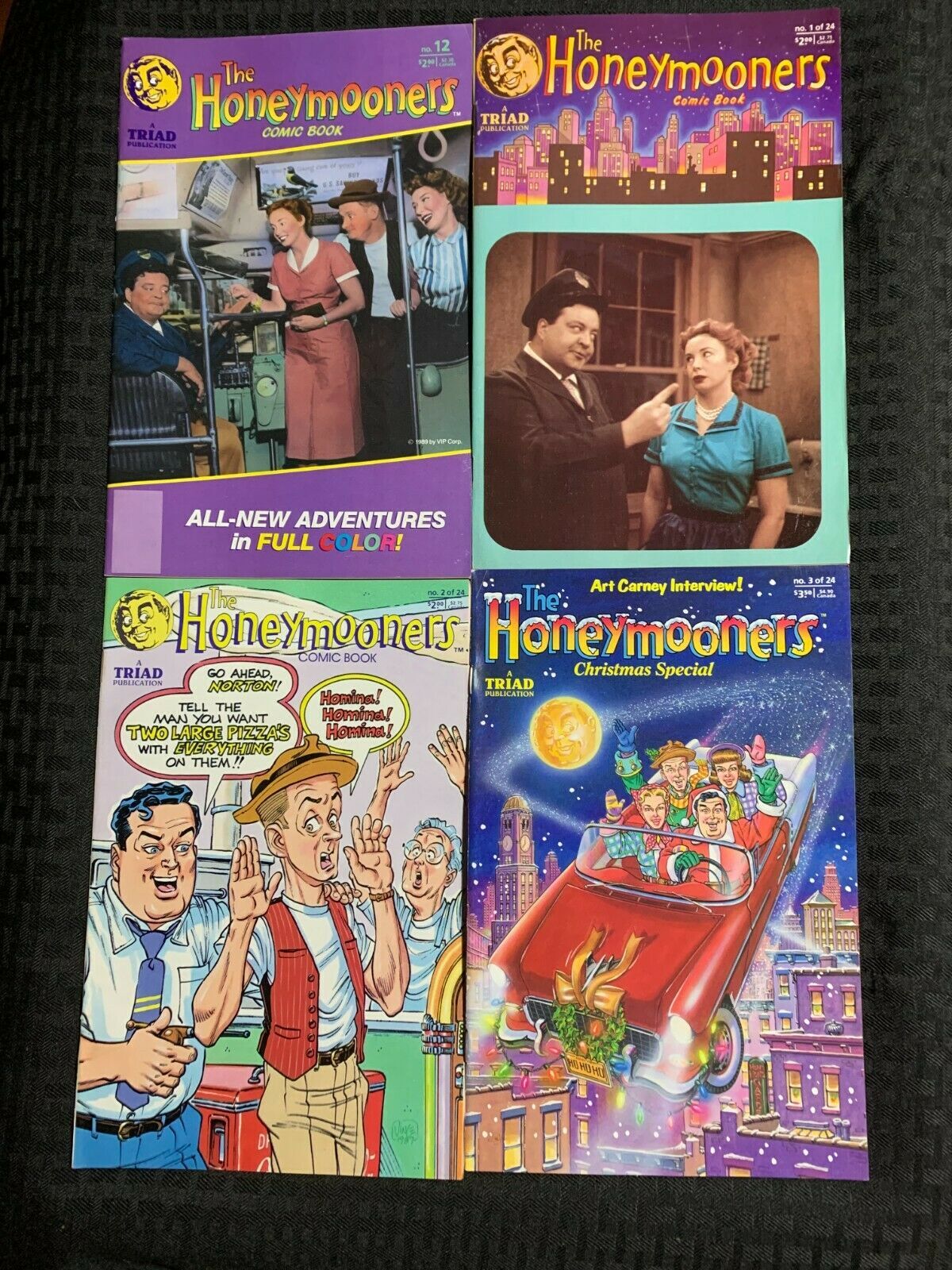 The Illustrated HONEYMOONERS Portfolio #1-12 FVF/VF- Triad Comics in ...