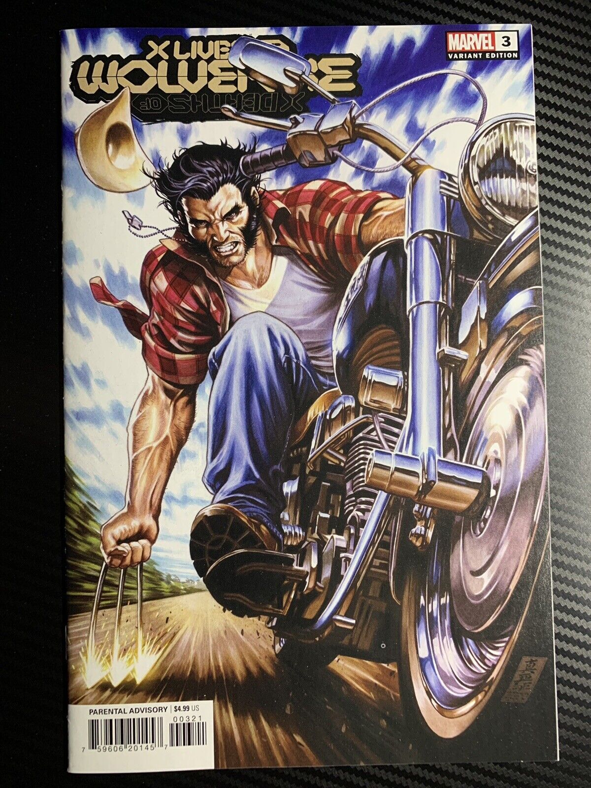 X LIVES of WOLVERINE #3 NM+ 1:50 Incentive Variant Cover Art MARK ...
