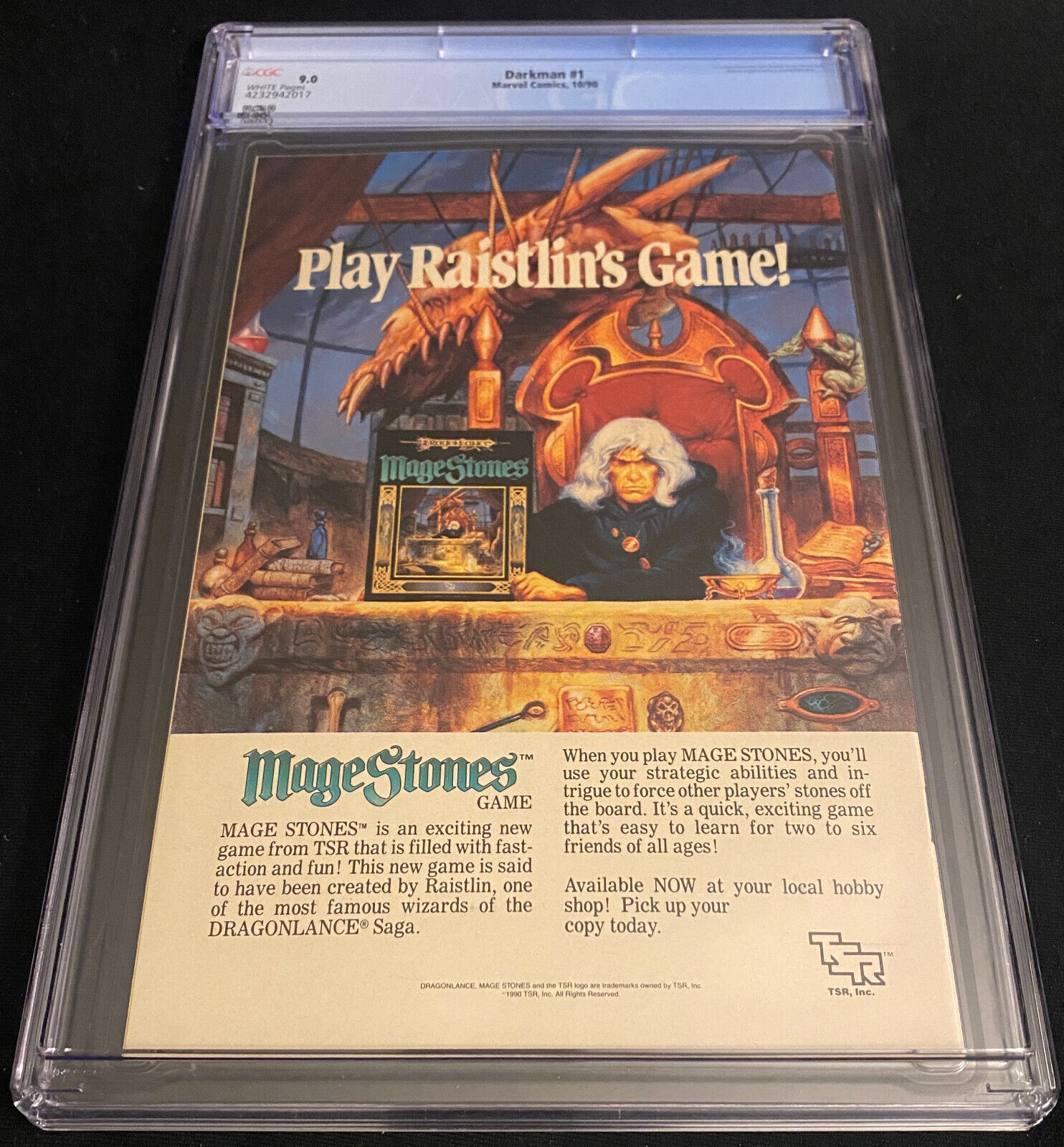 Marvel Comics Darkman #1 1st Series Sam Raimi White Pages 1990 CGC 9.0 ...