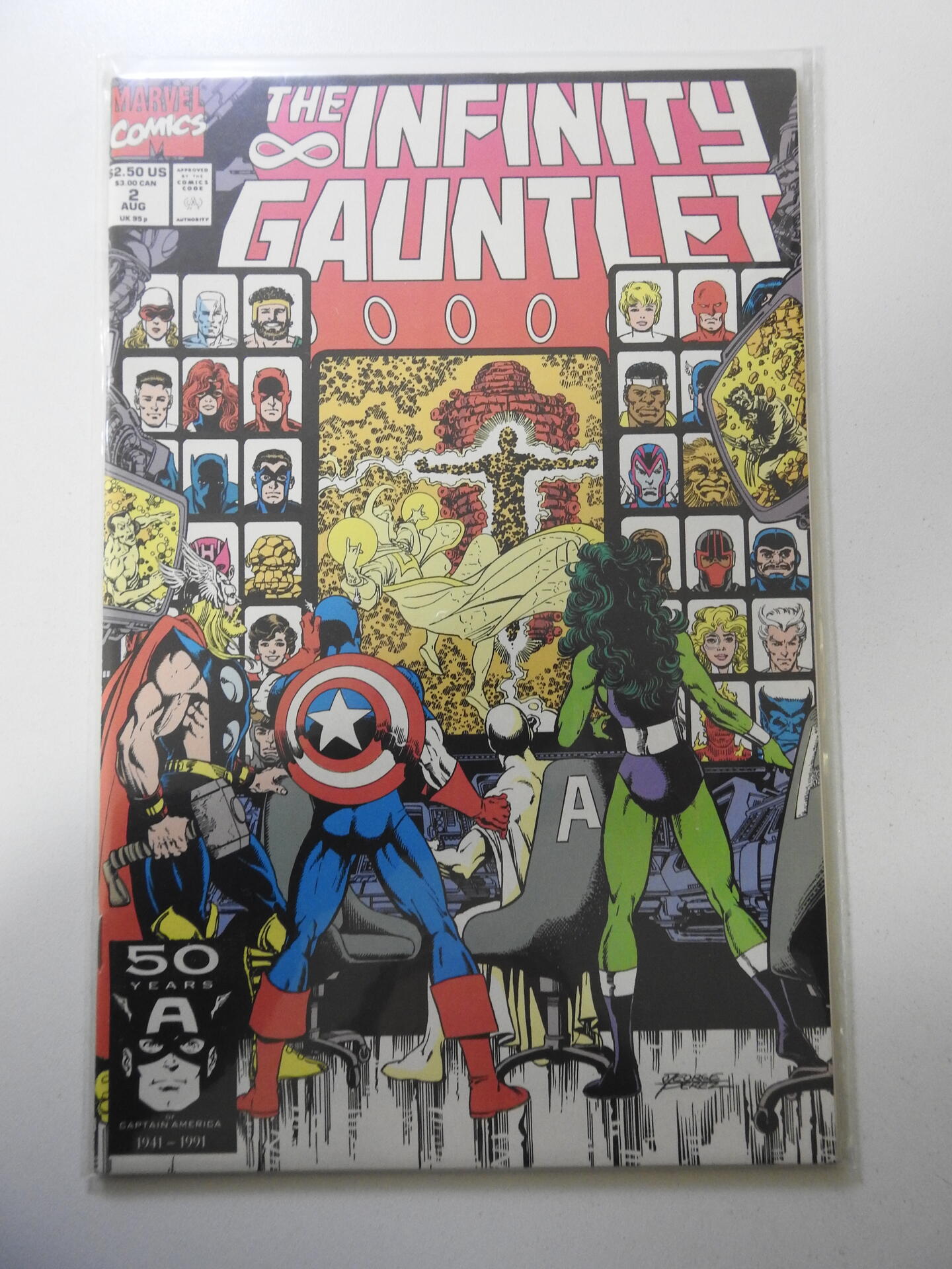 The Infinity Gauntlet #2 (1991) | Comic Books - Copper Age, Marvel, Adam Warlock, Superhero ...