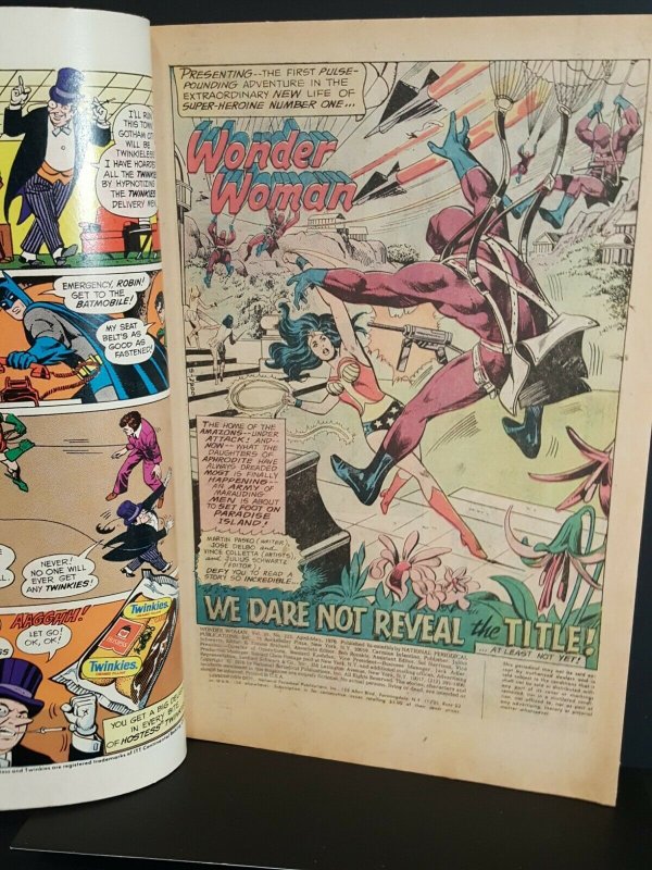 1976 DC Comic - WONDER WOMAN #223 - "Welcome Back to Life... Steve ...