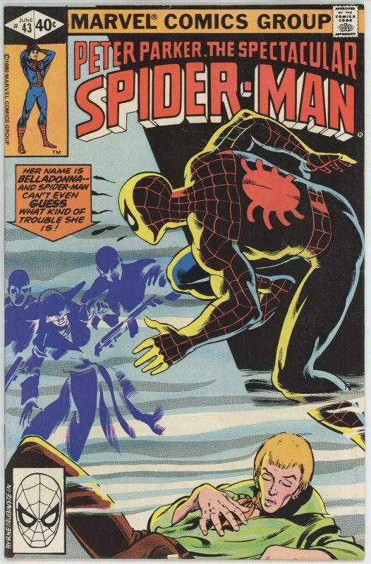 Spectacular Spider-Man #43 (1976) - 6.0 FN *1st Appearance Belladonna ...
