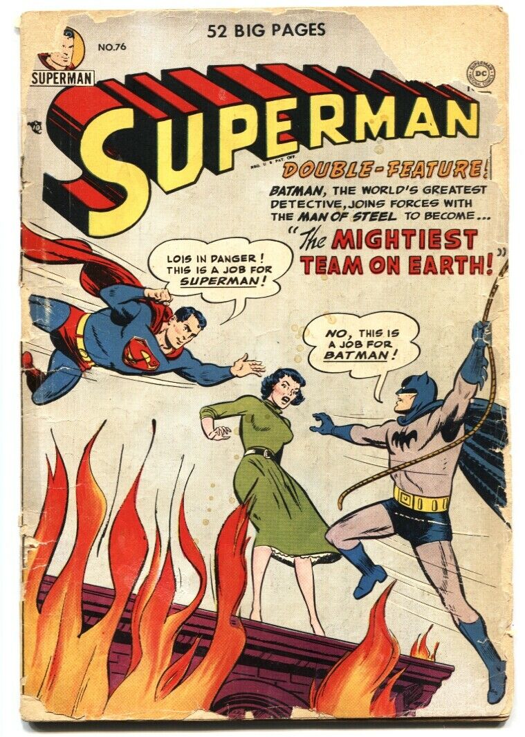 Superman #76-1952-Batman and Superman Team-up-Golden-Age DC FR | Comic ...