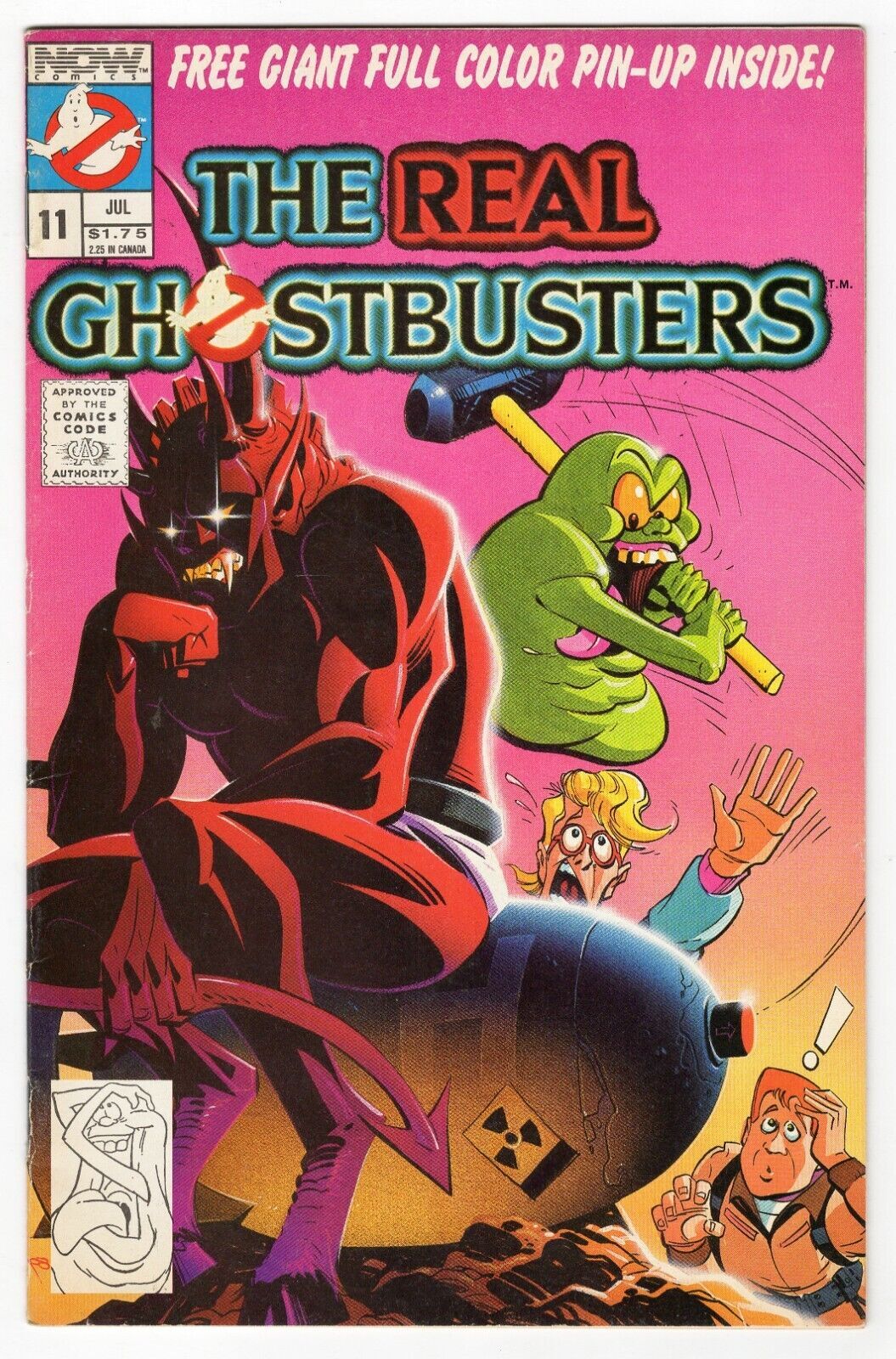 Real Ghostbusters #11 VINTAGE 1989 Now Comics w/ Double Dragon Ad ...