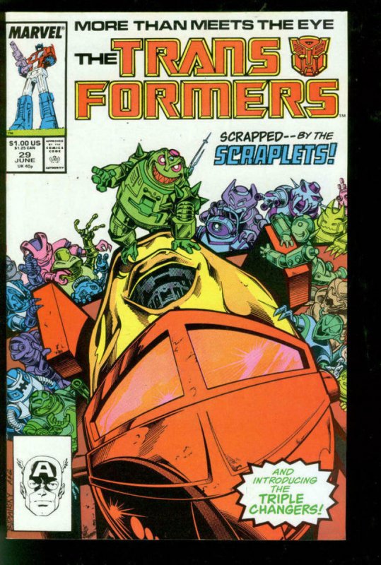 TRANSFORMERS #29, VF/NM, Scraplets, Marvel 1984 1987 more Marvel in ...