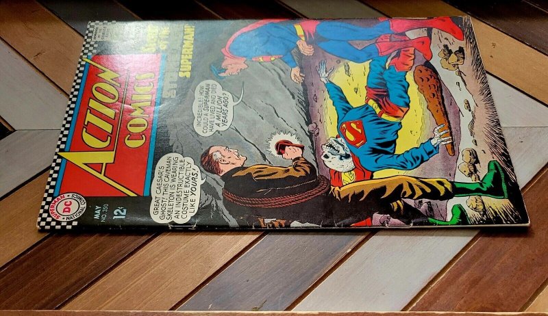Action Comics #350 FN- (DC 1967) Ft. "Stone AGE Superman" Batman, Green ...
