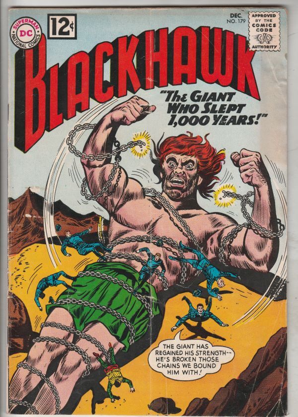 Blackhawk #179 (Dec-62) VG/FN Mid-Grade Black Hawk, Chop Chop, Olaf ...
