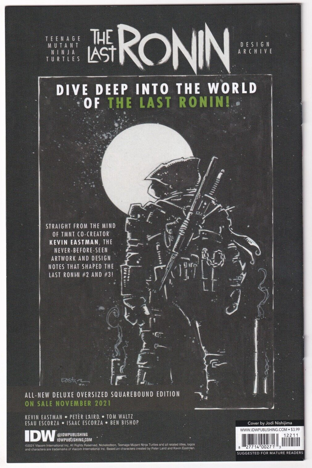 Teenage Mutant Ninja Turtles #122 A October 2021 IDW Kevin Eastman ...