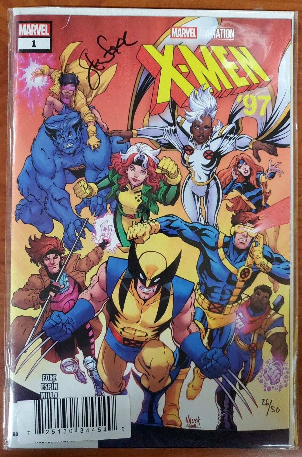 X-Men '97 #1 NM Signed w/COA 26/50 Steve Foxe 2024 Marvel Comics NM ...