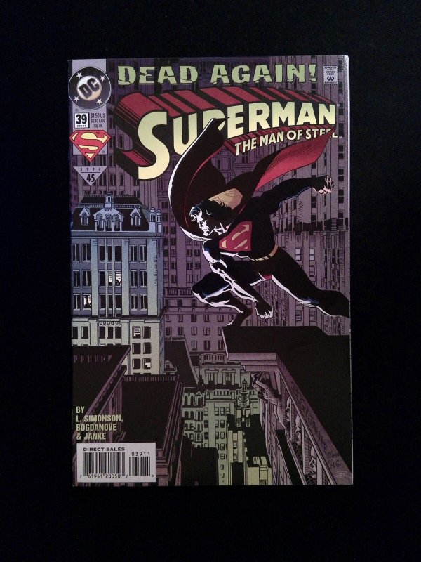 Superman The Man of Steel #39 DC Comics 1994 NM- | Comic Books - Modern ...
