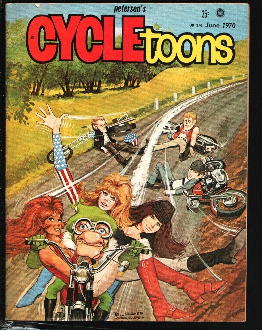 Cycletoons 6/1970-Petersen-Motorcycle comics-Choppers-Bill Stout ...