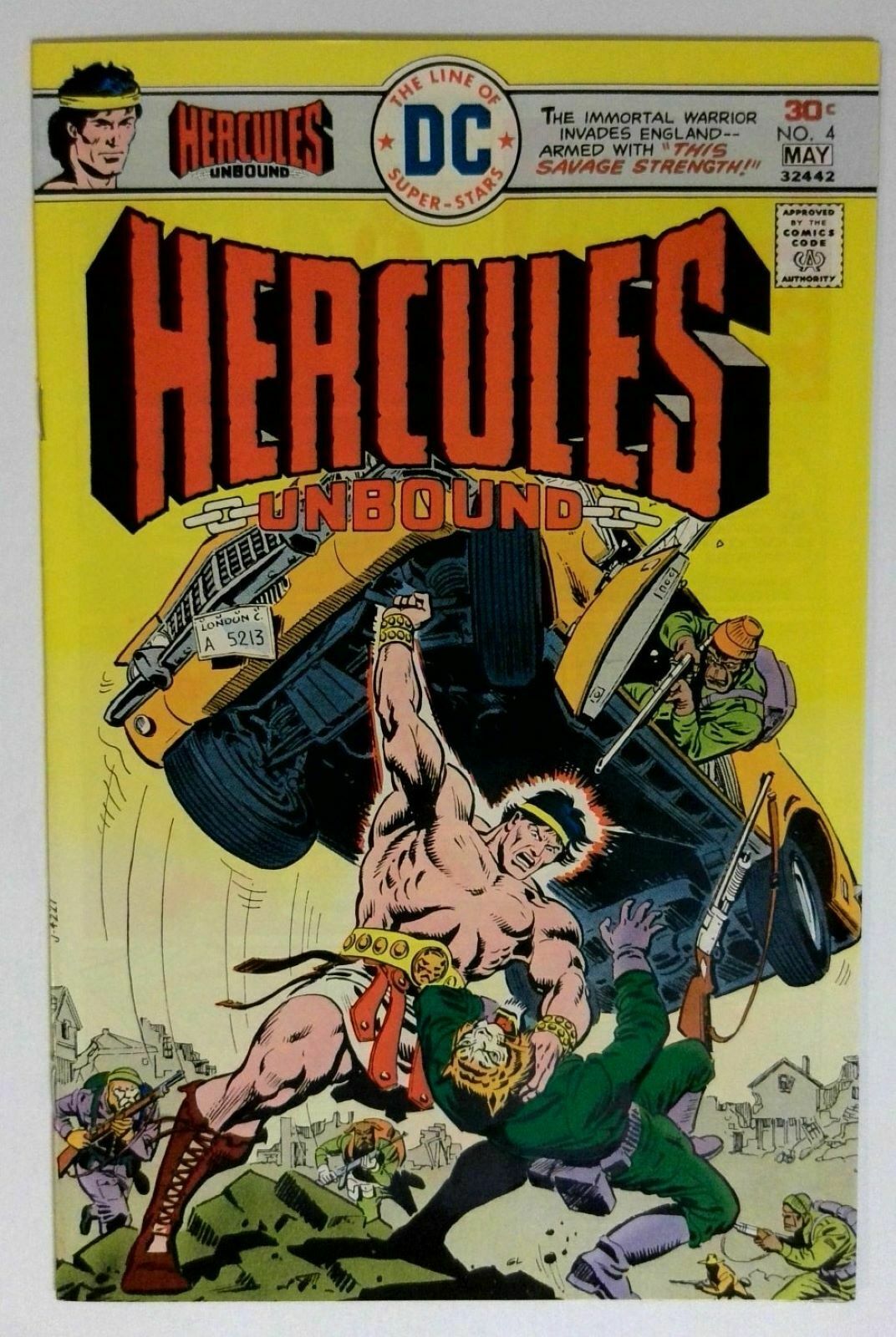Hercules Unbound #4 DC 1976 9.4 NM Hercules heads to England Comic Book ...