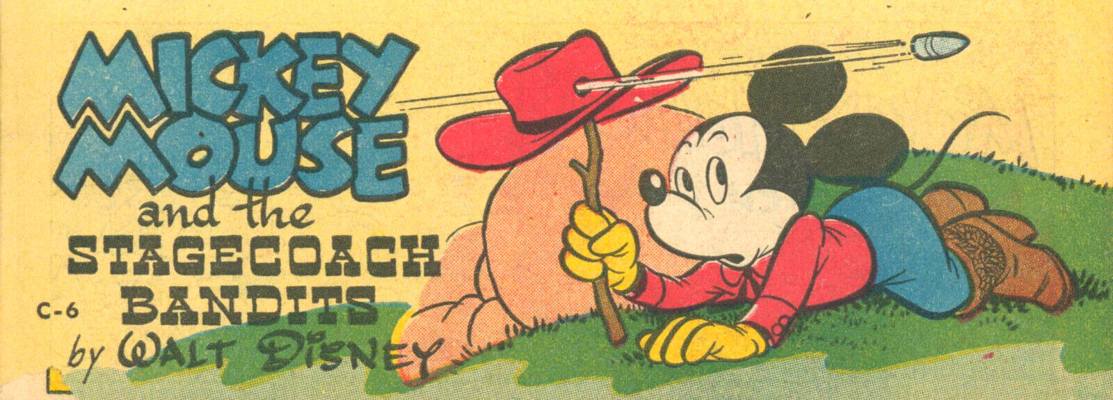 Mickey Mouse and the Stagecoach Bandits #6 Walt Disney Wheaties 1951 VG ...