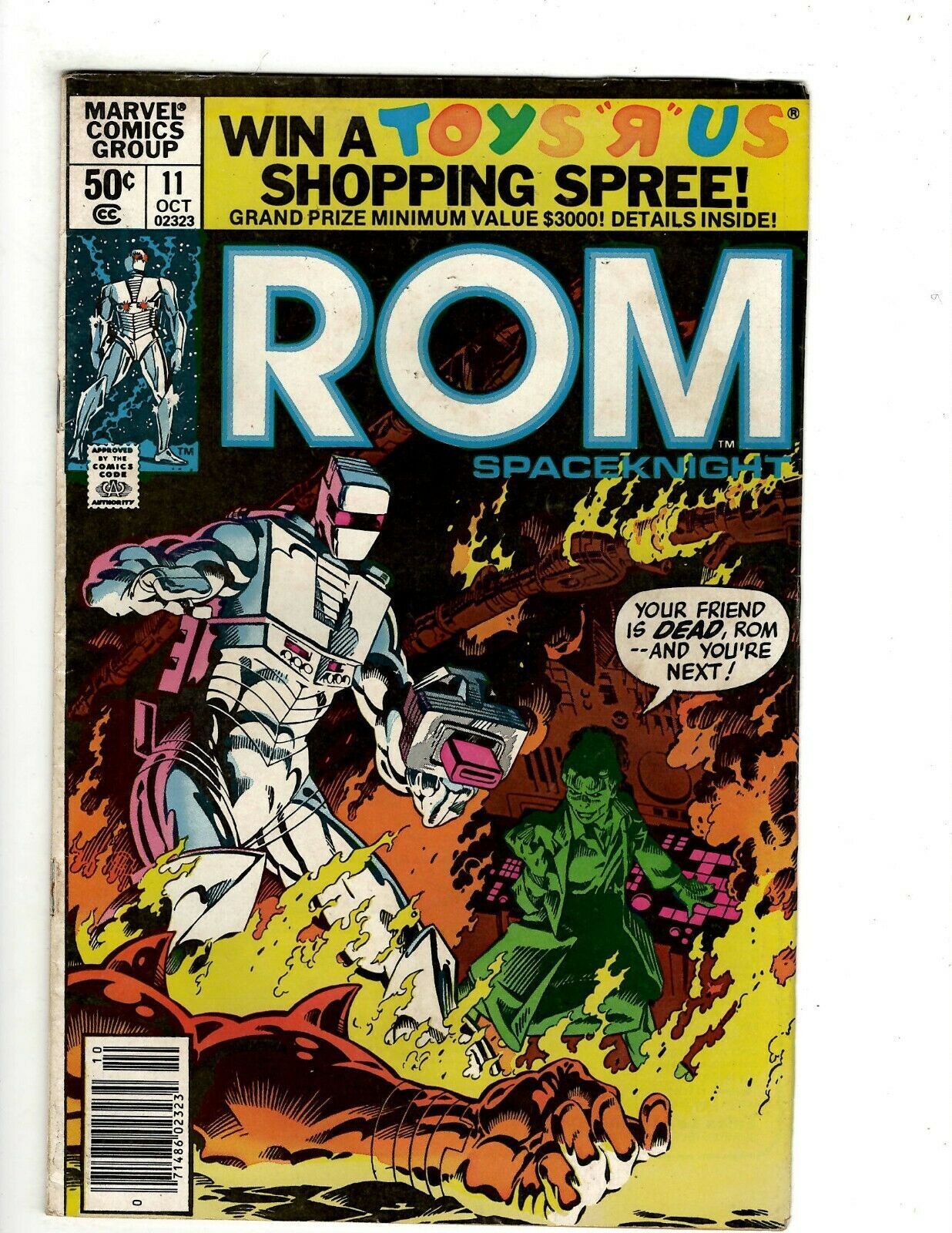 Lot Of 10 ROM Marvel Comic Books # 2 3 4 6 7 8 10 11 12 13 Spaceknight ...
