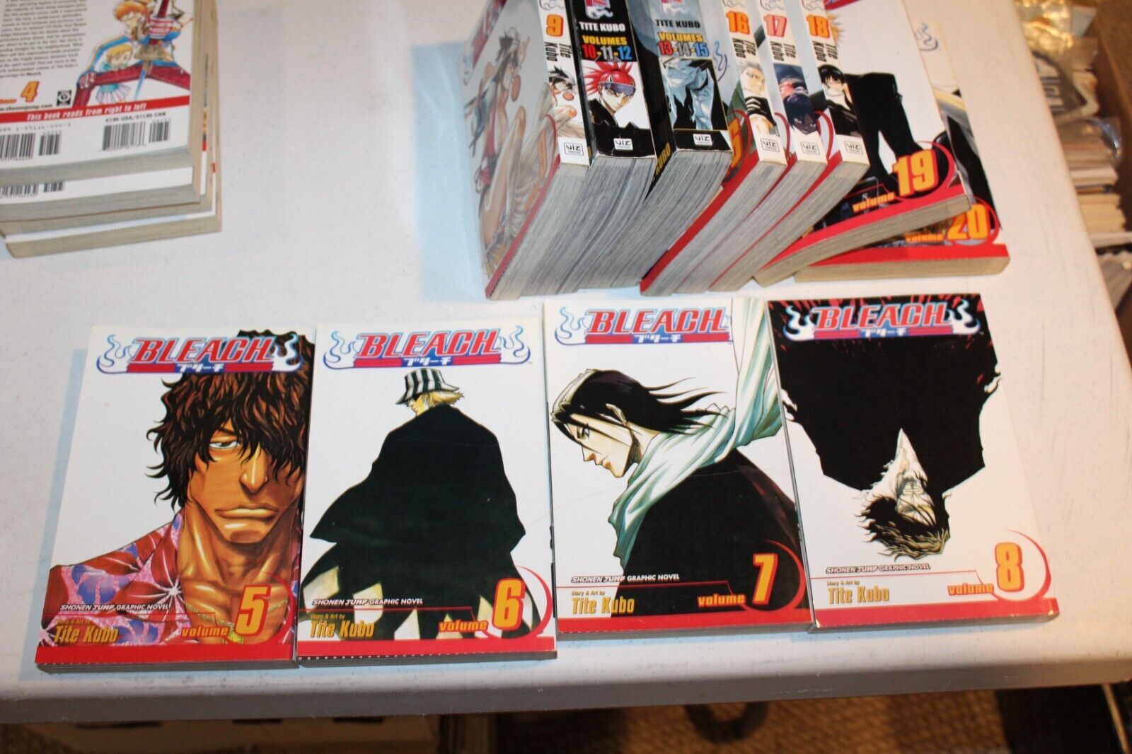 Bleach Manga Set Volumes 1-20 Anime Comic VIZ Media Tite Kubo Book ...