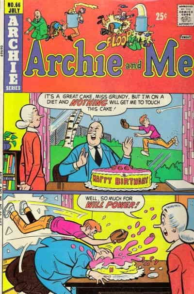 Archie and Me #66 VG ; Archie | low grade comic July 1974 Birthday Cake ...