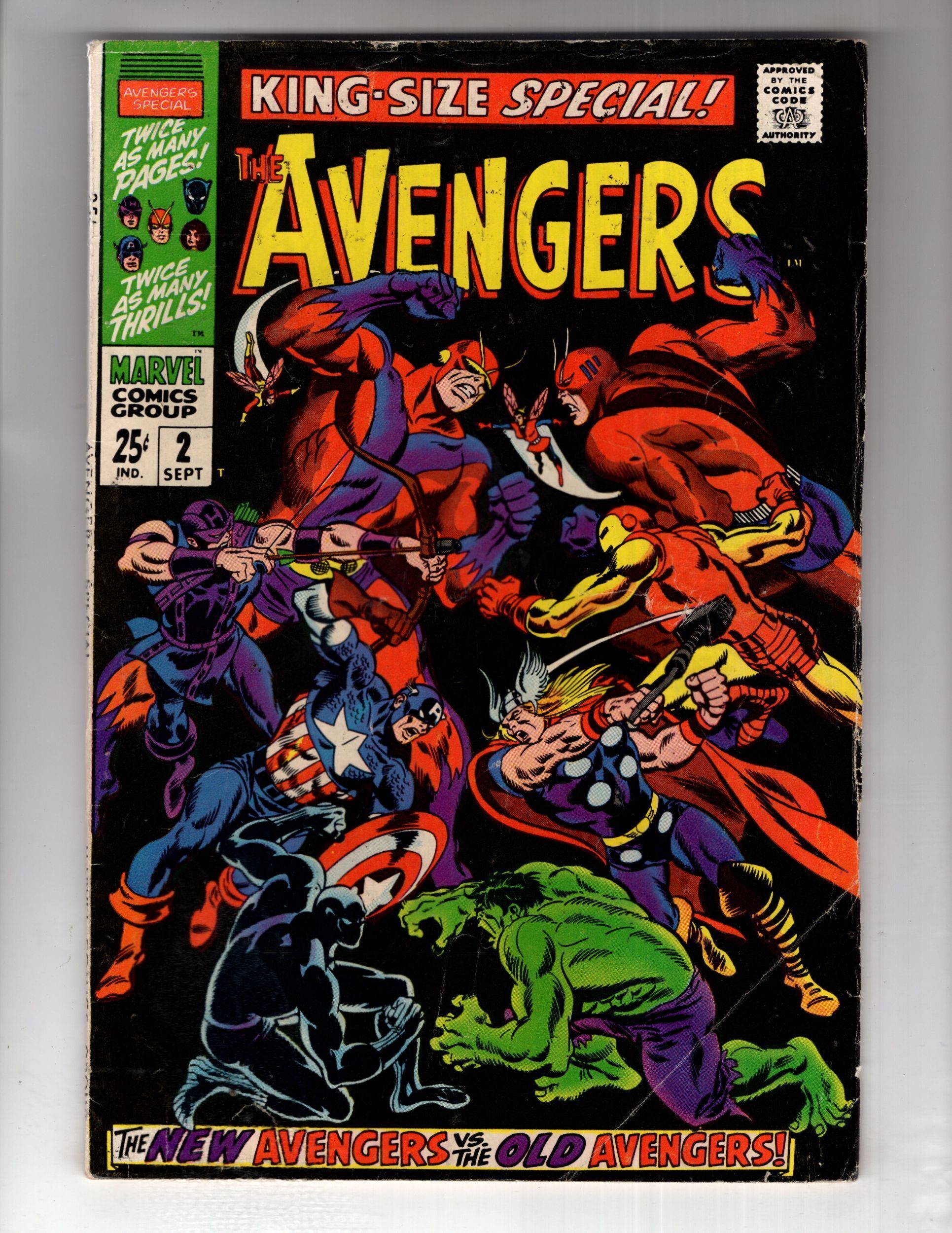 The Avengers Annual #2 (1968) 1st Appearance Scarlet Centurion ~ Kang ...