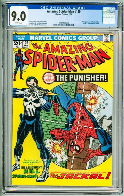 The Amazing Spider-Man #129 (1974) CGC 9.0! 1st Appearance of the ...