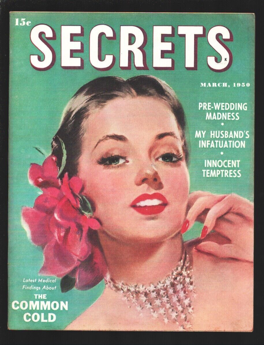 Secrets 3/1950- cover maybe used on a comic book or pulp magazine ...
