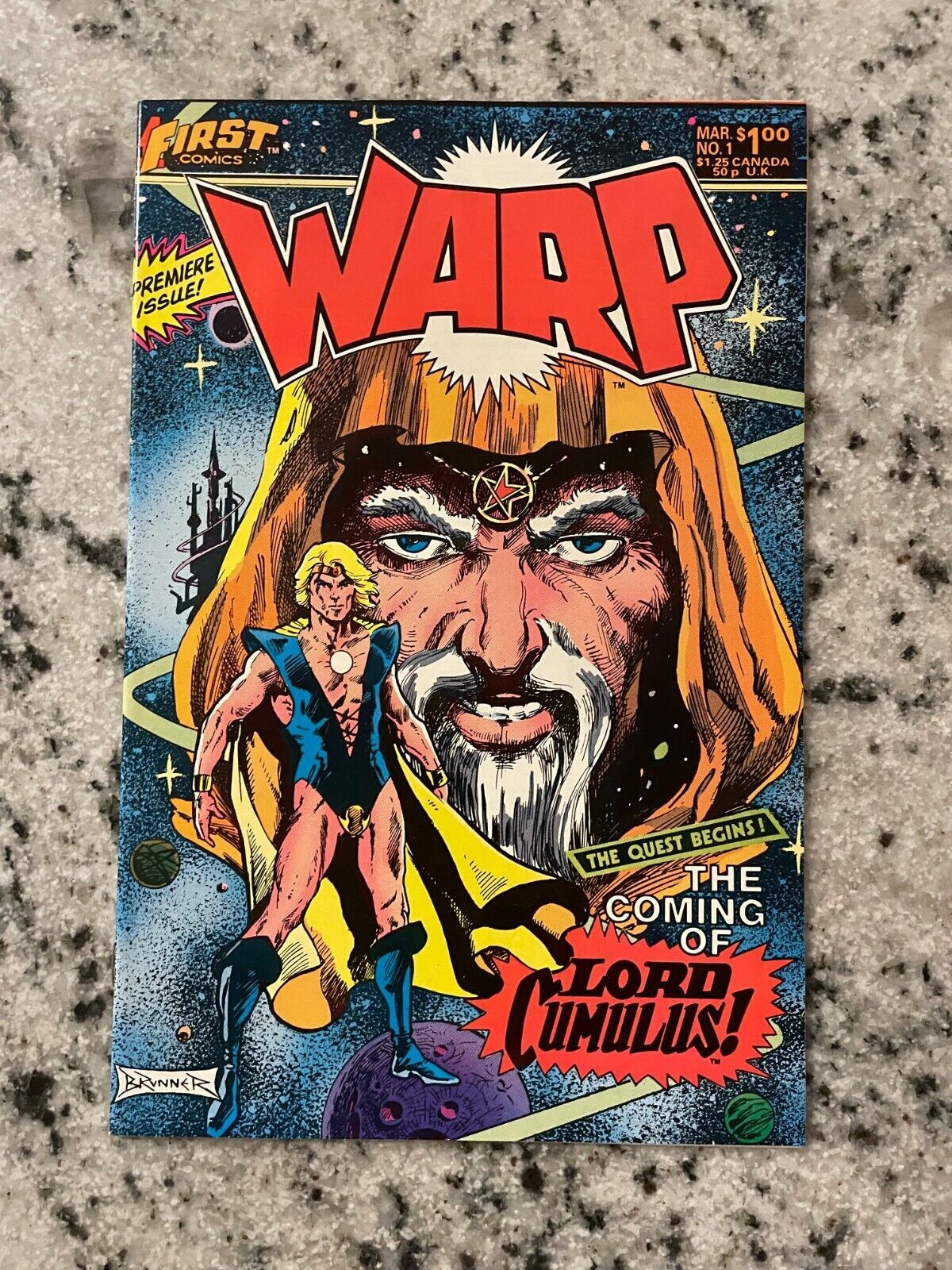 Warp # 1 NM- First Comics Comic Book Brunner Cover Art Lord Cumulus RH9 ...