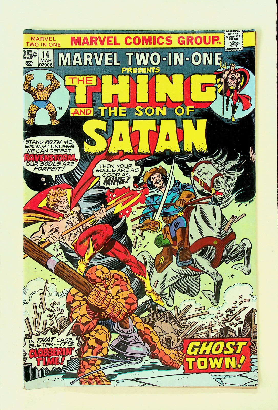 Marvel Two-In-One No. 14 - Thing & Son of Satan (Mar 1976, Marvel ...