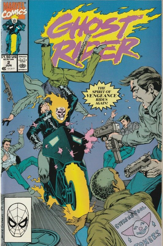 Ghost Rider # 2 NM Marvel 1990 1st Appearance Of Blackout [F7] | Comic ...