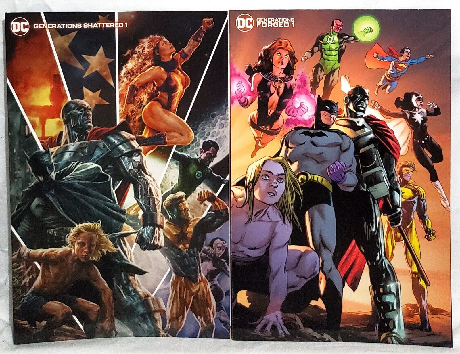 DC GENERATIONS Shattered #1 Forged #1 Variant Covers 2nd Yara Flor (DC ...