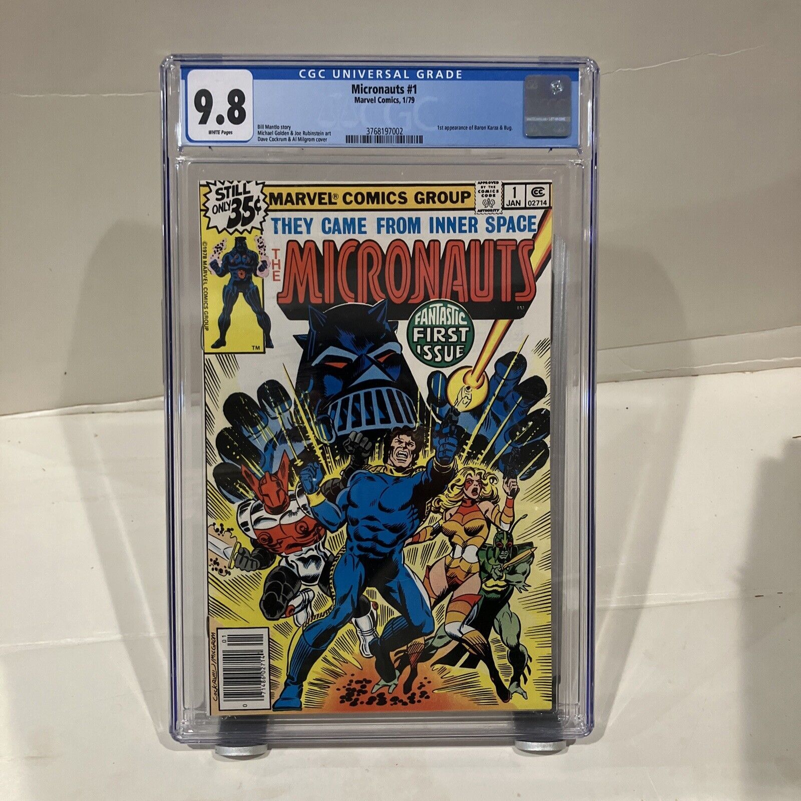 RARE CGC 9.8 The Micronauts #1-1979 Debut of Micronauts Team, Baron ...