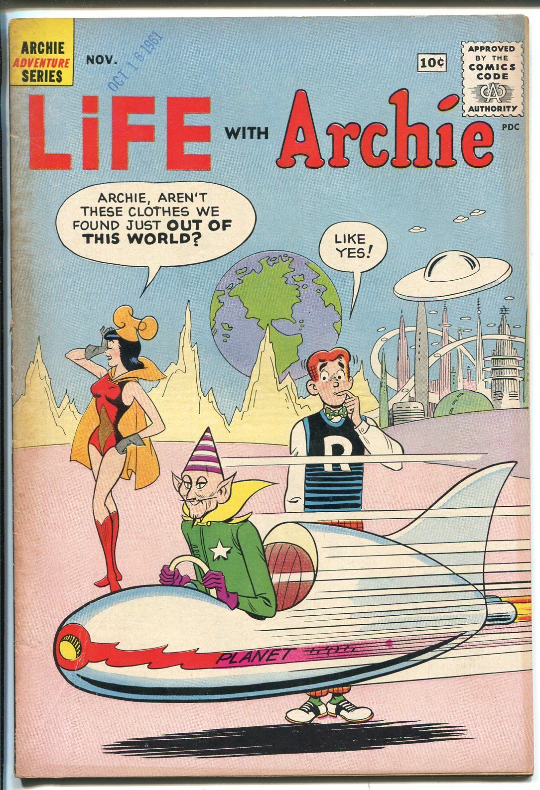 Life With Archie #11 1961-Veronica-flying saucer-rockets-aliens-sci-fi ...