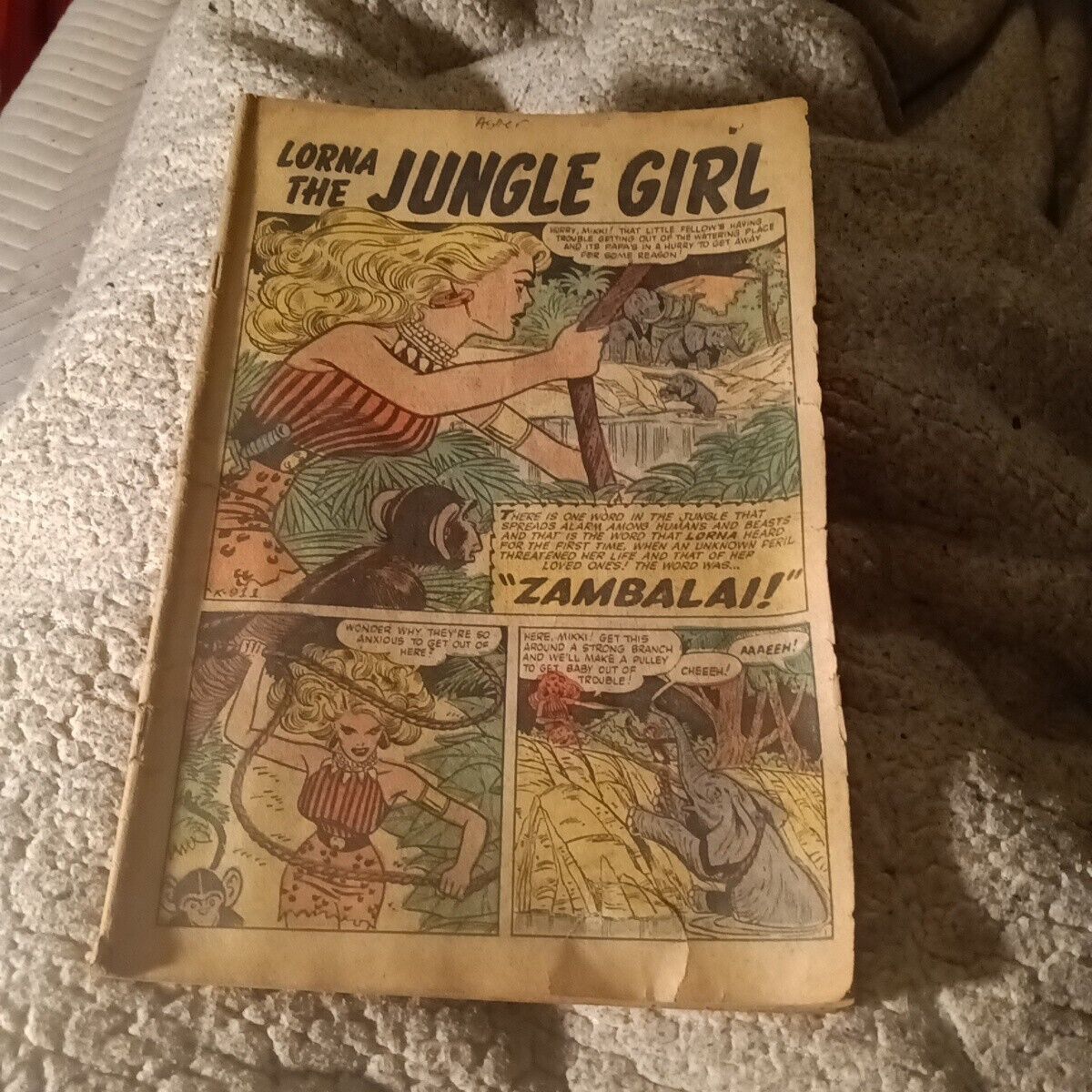 Lorna, The Jungle Girl #23 silver age 1957 Atlas Comic Book tales of ...
