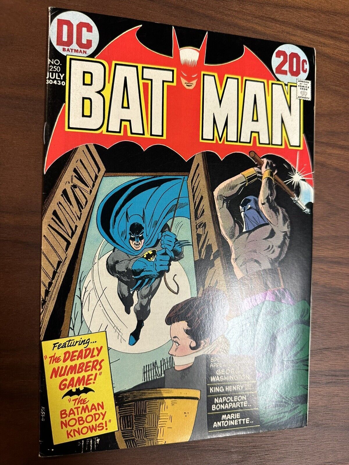 Batman #250 FN “The Deadly Numbers Game!" Dick Giordano Cover (DC 1973 ...
