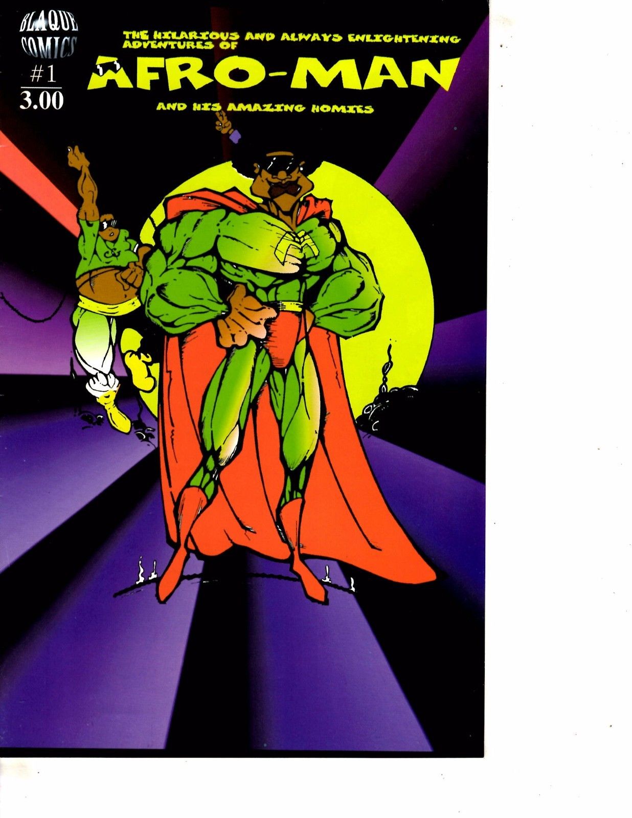 Lot Of 2 Comic Books Blaque Afro-Man #1 and Black Bull Gate Crasher #1 ...