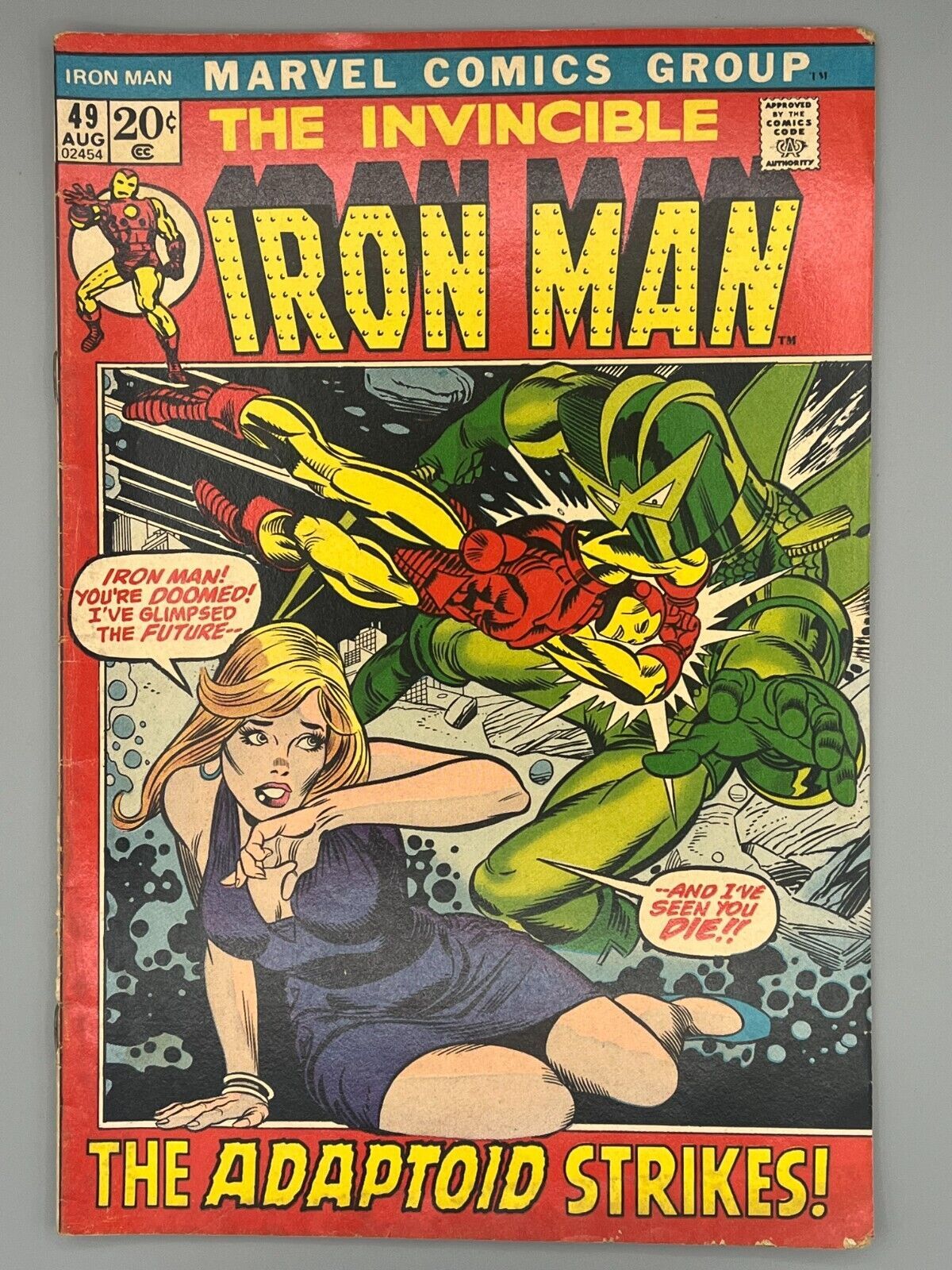 Iron Man #49 1972 Marvel Comics - The Adaptoid Strikes ~ VG | Comic ...