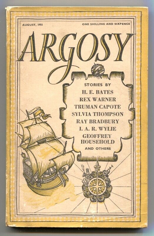 PULP: Argosy British Pulp August 1951- Ray Bradbury- Truman Capote FN ...