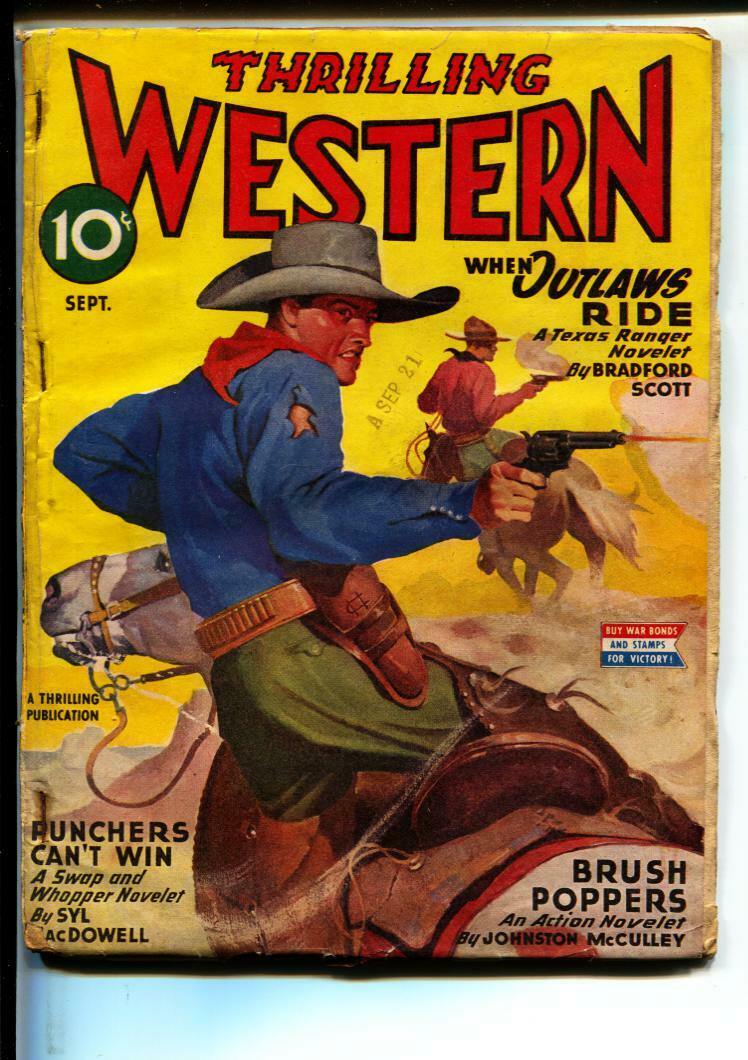Thrilling Western-Pulps-9/1945-Barry Scobee-Bradford Scott | Comic ...