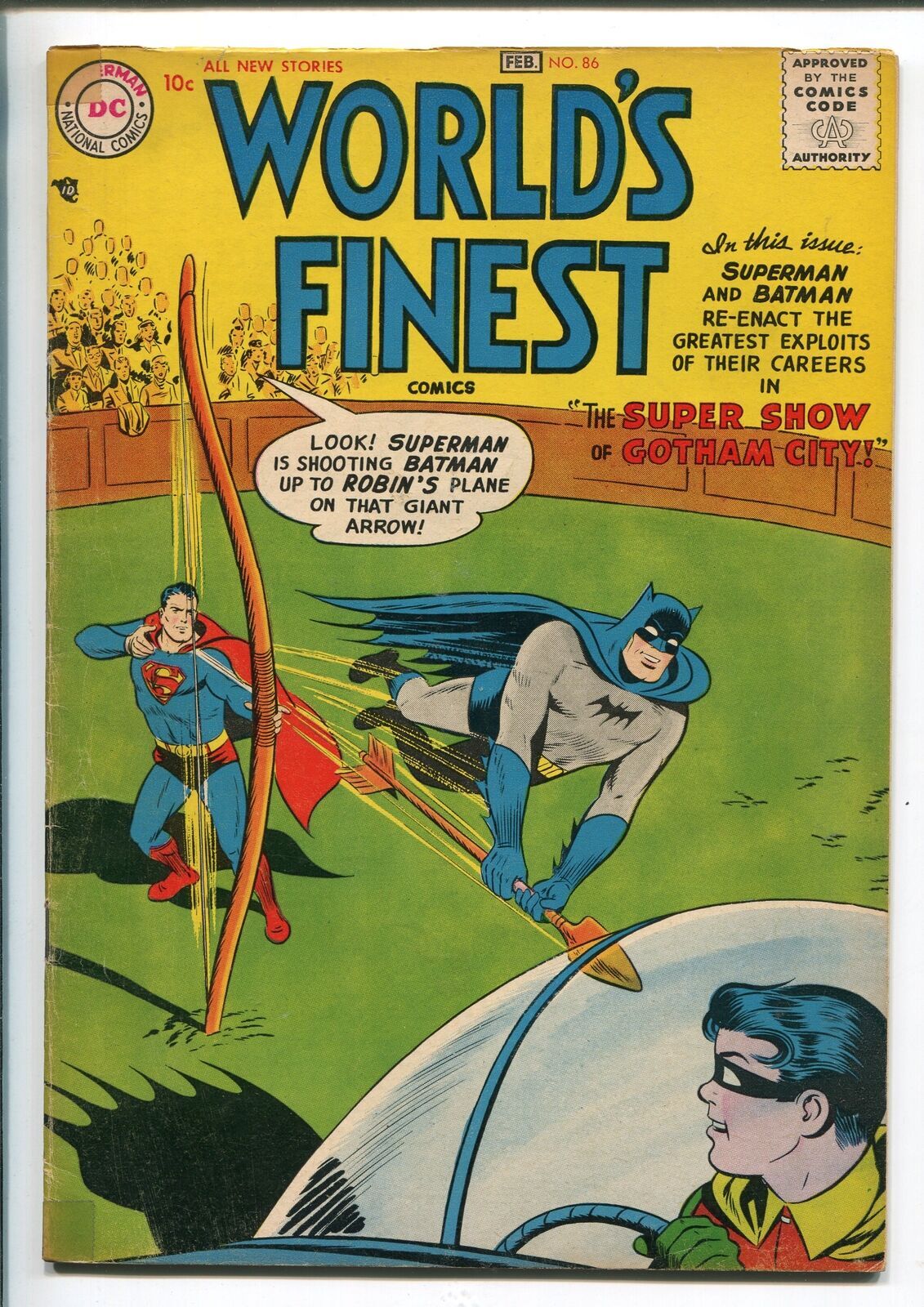 World's Finest #86 1957-Dc-Batman-Superman-Tomahawk-Green Arrow-Vg+ ...