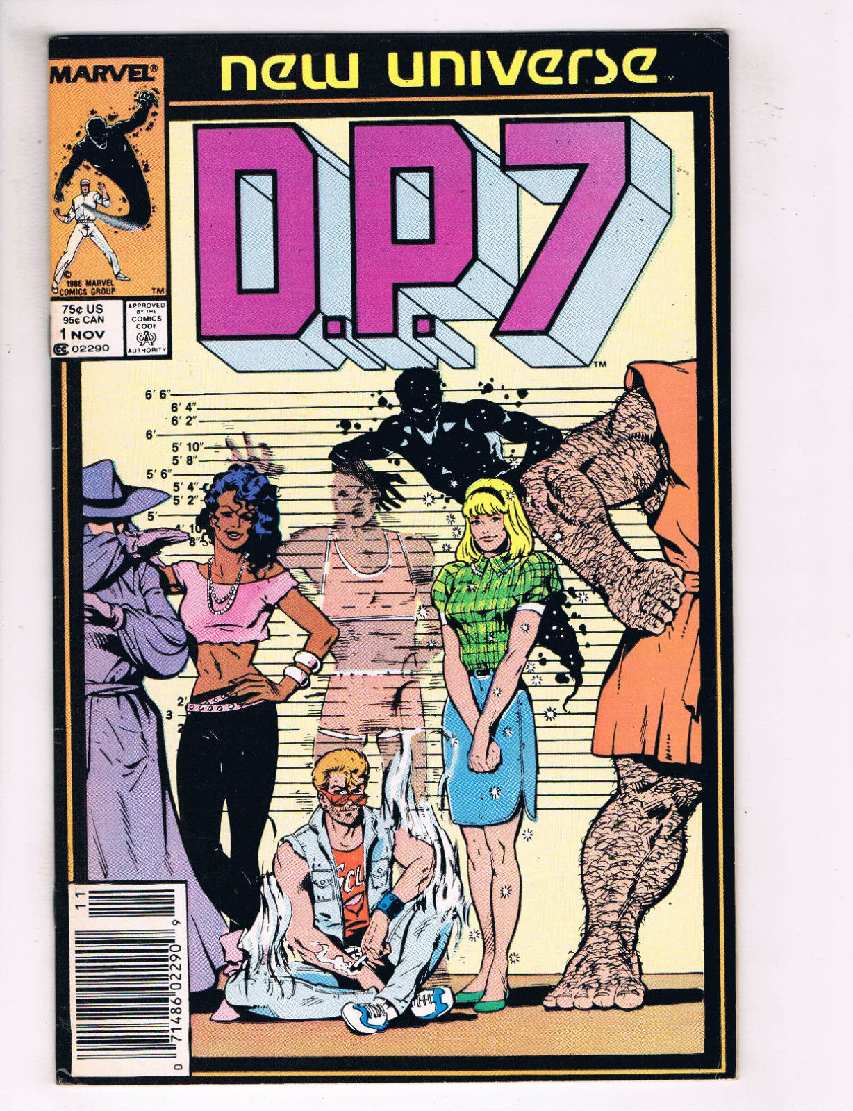 DP7 #1 VG/FN Marvel Comics New Universe Comic Book Nov 1986 DE34 ...