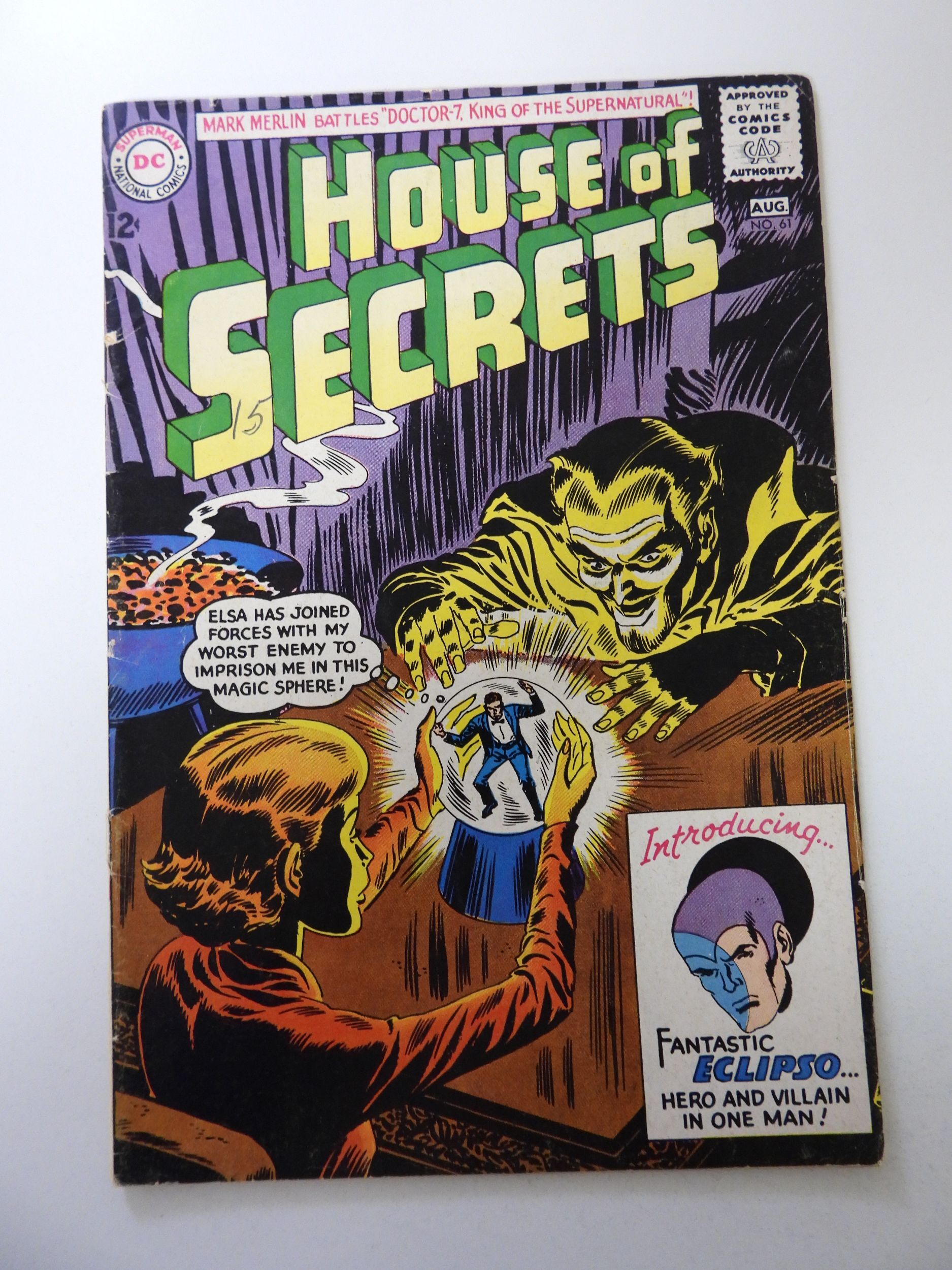 House of Secrets #61 1st appearance of Eclipso FR/GD 5" cumulative ...