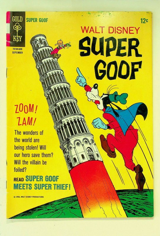 Super Goof #4 - Walt Disney (Sep 1966, Gold Key) - Very Good ...