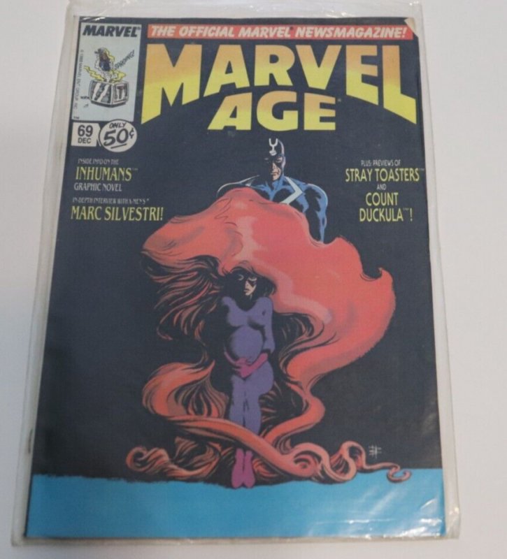 Marvel Age #69 Dec 1988 Inhumans Marc Silvestri Bret Blevins Cover ...