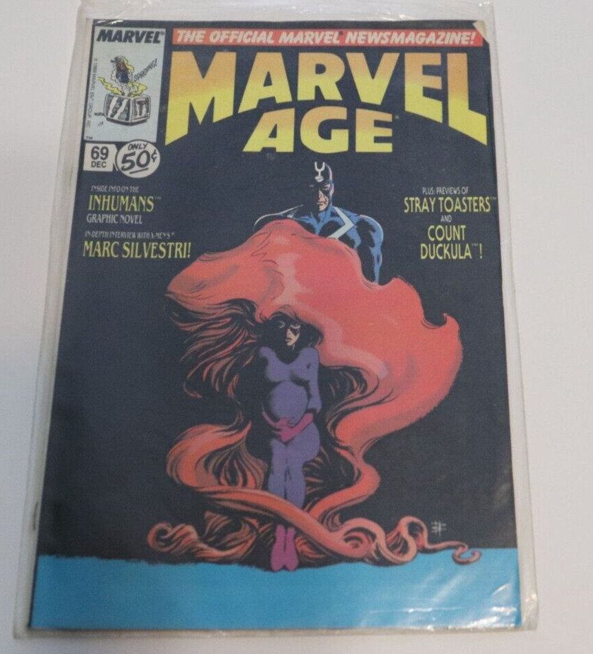Marvel Age #69 Dec 1988 Inhumans Marc Silvestri Bret Blevins Cover ...