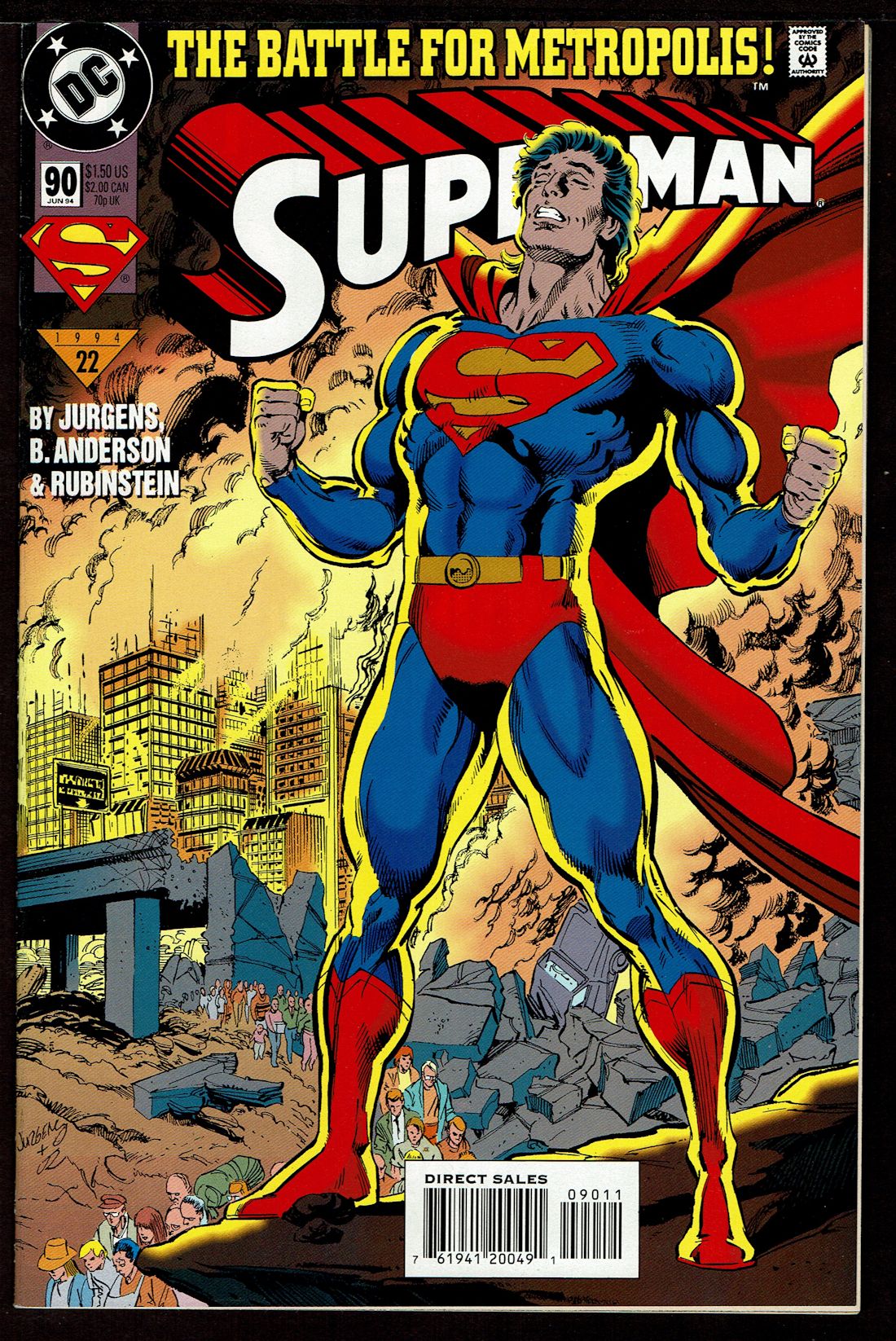Superman #90 2nd Series (Jun 1994, DC) 9.0 VF/NM | Comic Books - Modern ...