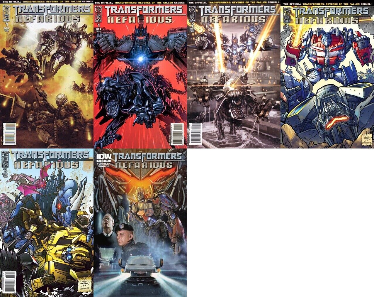 Transformers: Nefarious #1-4 (2010) IDW Comics - 6 Comics 722295250761 ...