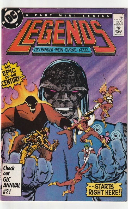 Legends # 1 Of 6 Cover A DC 1986 1st Appearance Of Amanda Waller [O4 ...