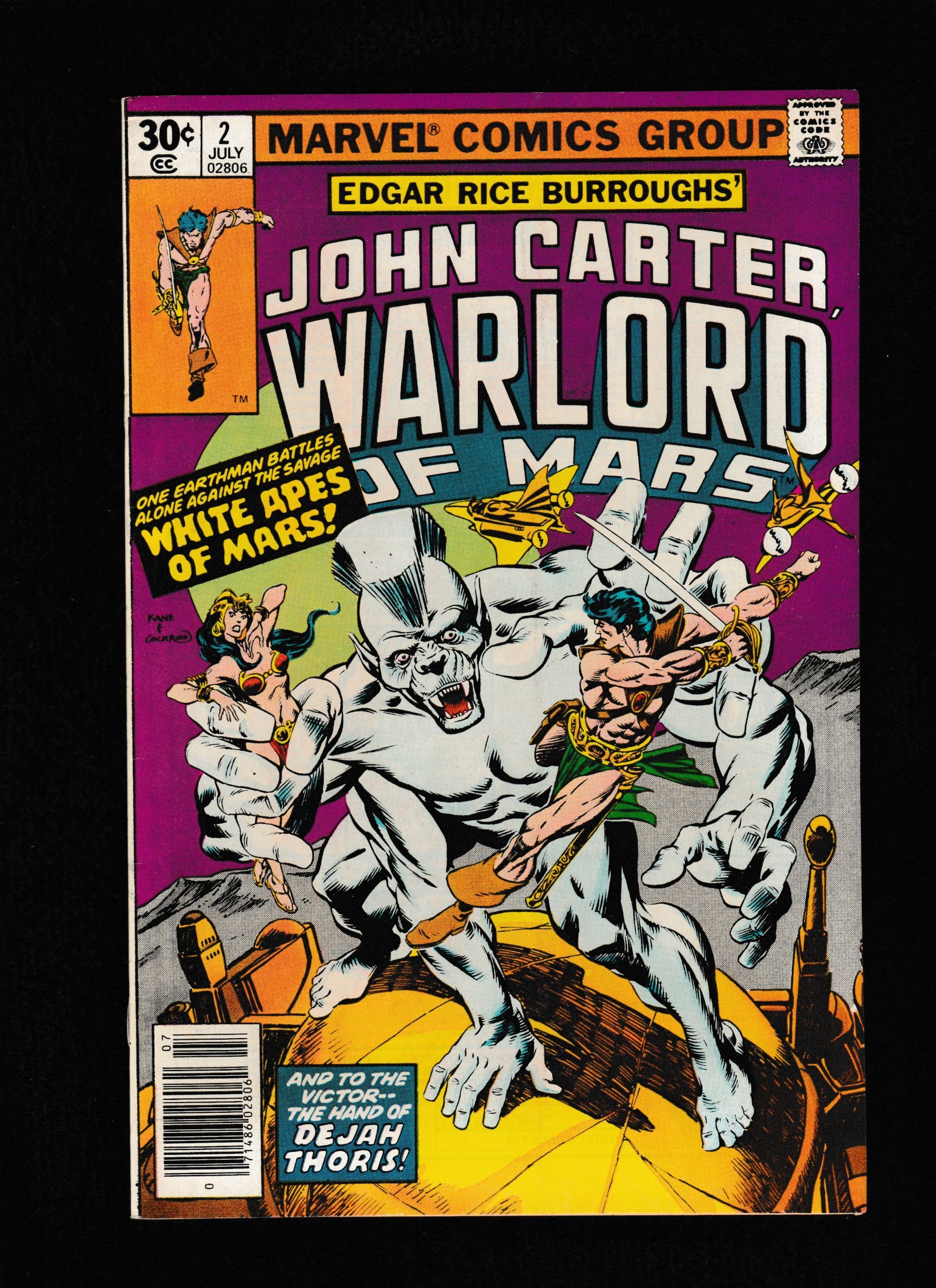 John Carter Warlord of Mars #2 (1977) FN/VF | Comic Books - Bronze Age ...