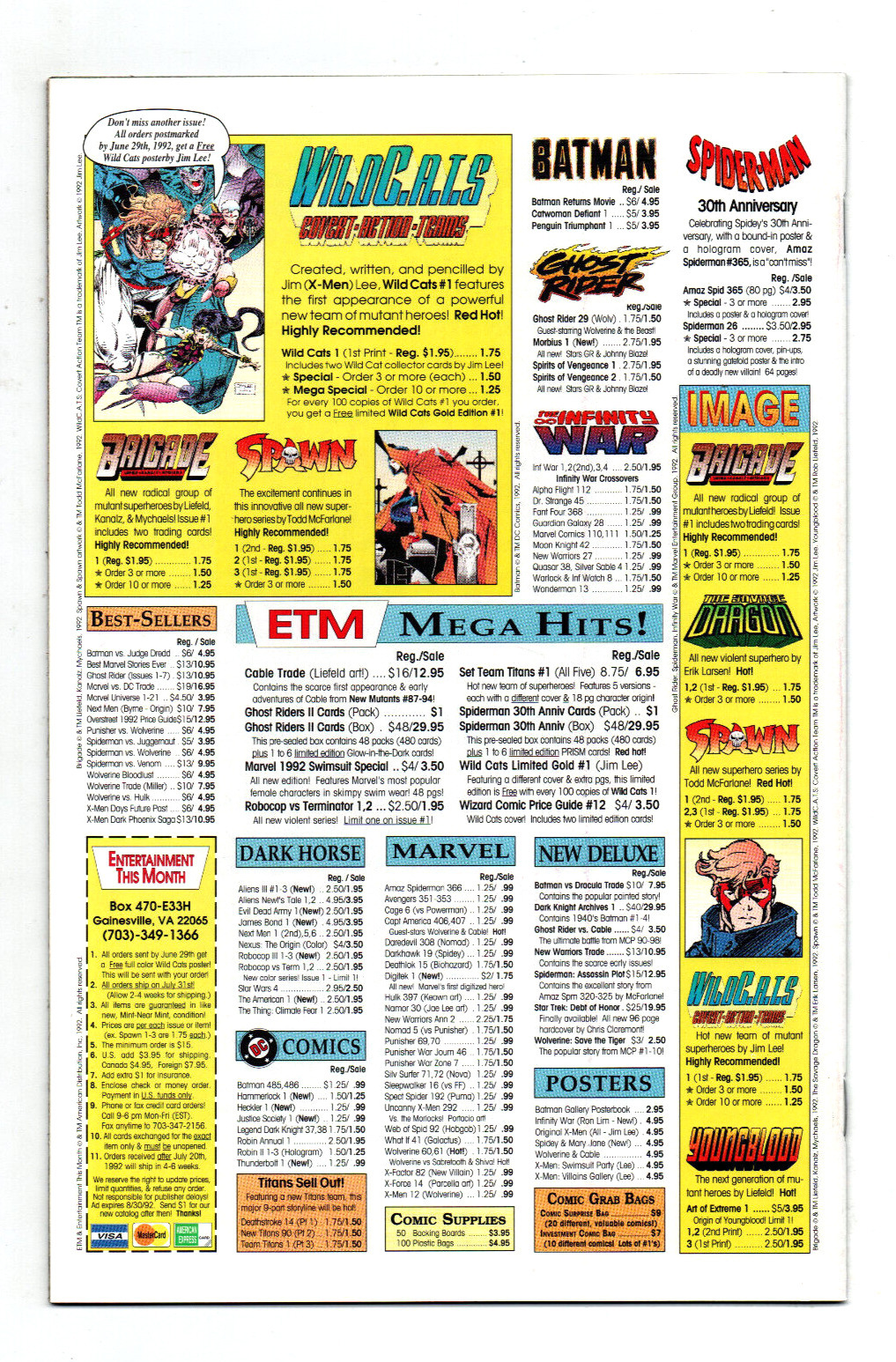 Spawn #1 - 1st Al Simmons - Logo Missprint Error - w/poster - 1992 - NM ...