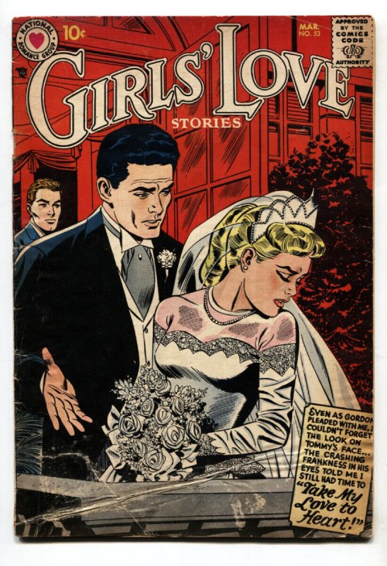 GIRLS LOVE STORIES #53--1958--ROMANCE--Wedding cover--comic book ...