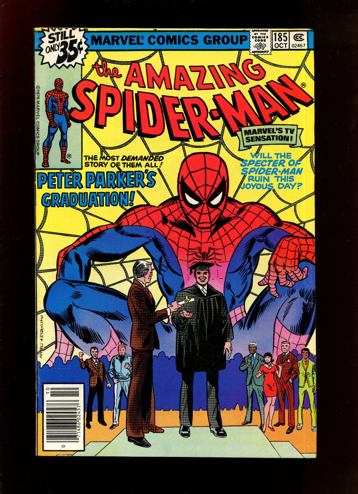 Amazing Spider-Man #185 (Newsstand) - Graduation (8.5) 1978 ...